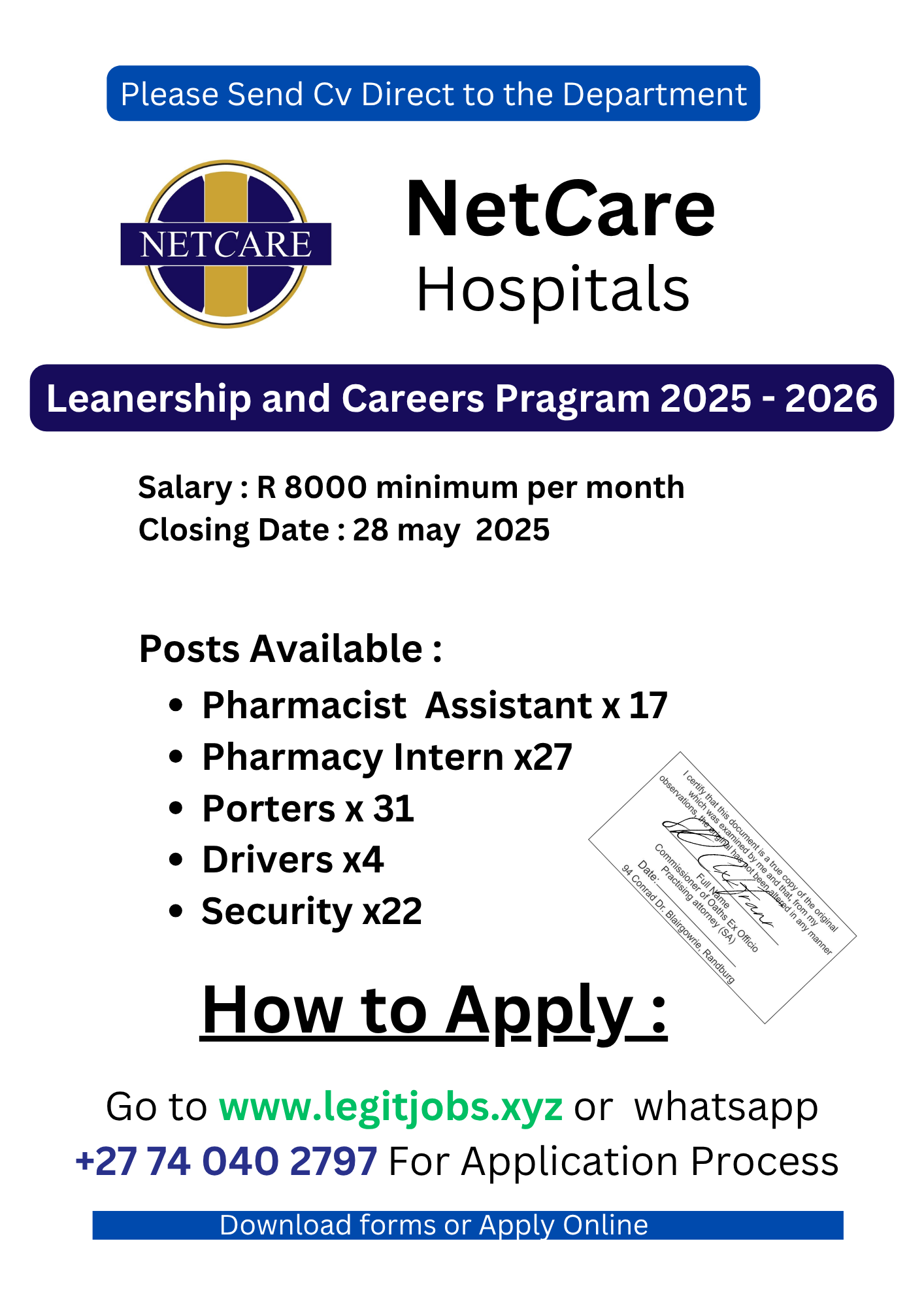 NetCare Hiring Jobs Available 2025 | Legit Jobs